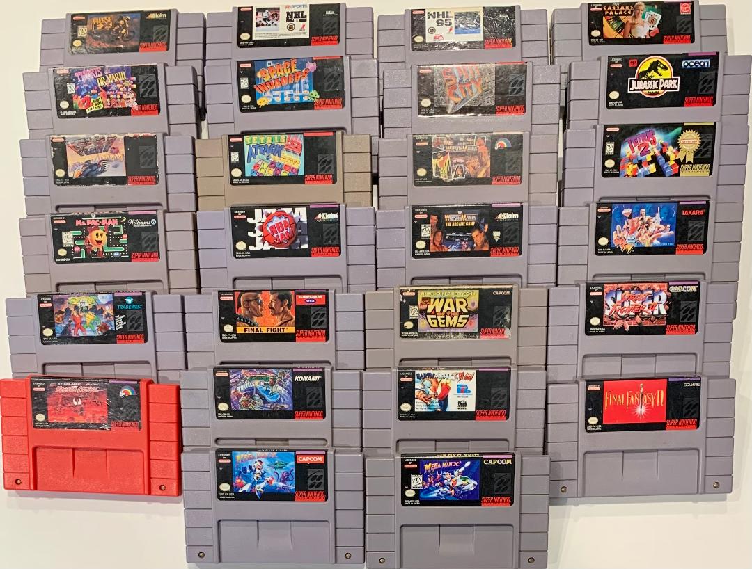 11-13-21: Nintendo SNES Carts| Gamer Life