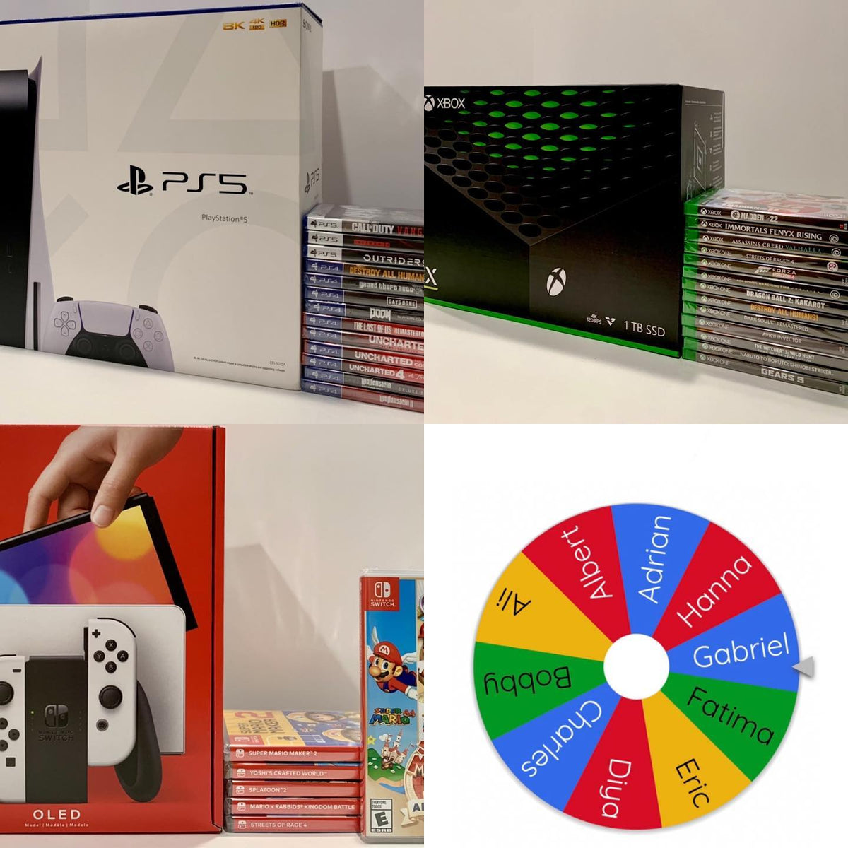 Playstation 5, Xbox Series X, and Nintendo Switch OLED Bundle Raffles ...