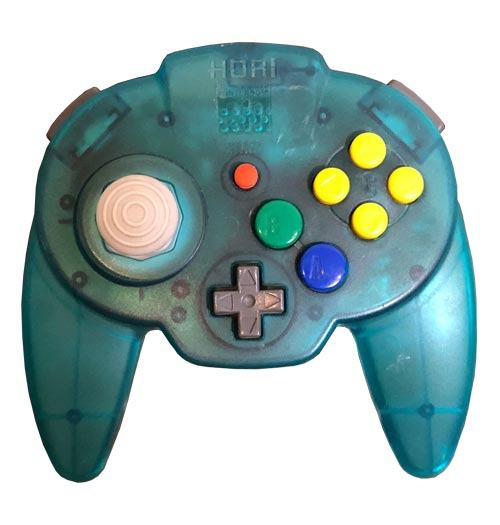 Nintendo 64 Hori Mini Pad Controller [Clear Blue & White]| Gamer Life