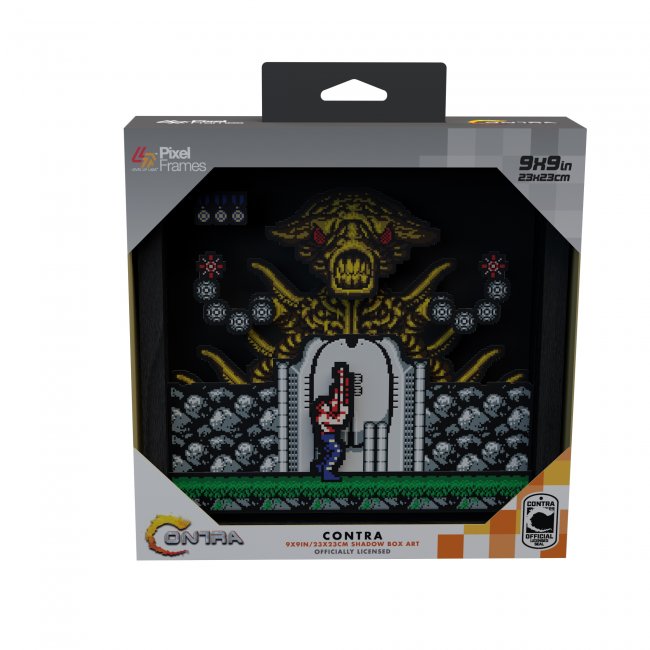 Pixel Frames 9x9 Shadow Box Art: Contra| Gamer Life