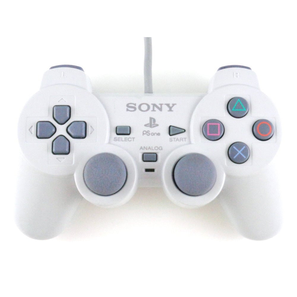 Sony PsOne OEM Controller Dual Shock Analog (White)| Gamer Life