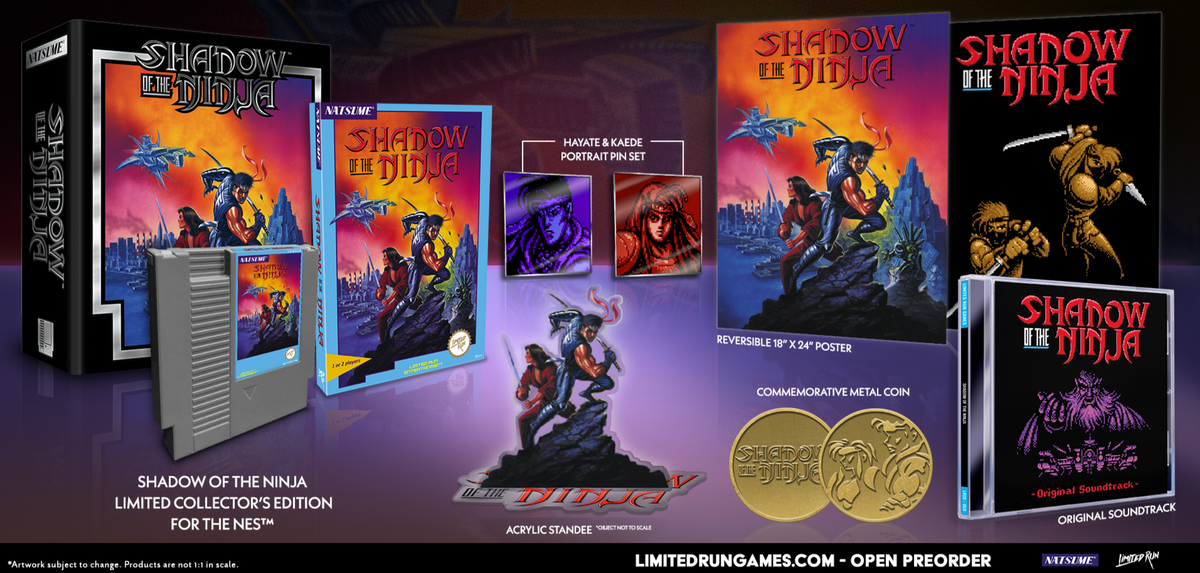 Limited Run: Shadow of the Ninja Collector's Edition [Blue Cart] (NES ...
